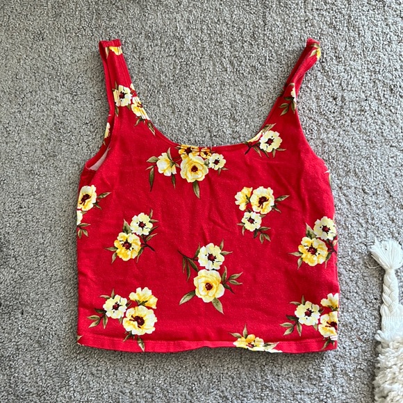 Forever 21 | Tops | Red Cropped Tank | Poshmark